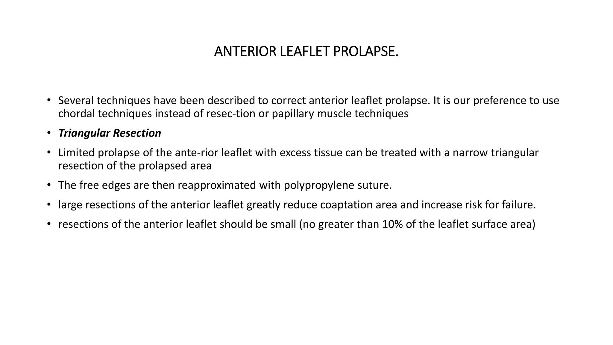 Mitral valve repair | PPTX