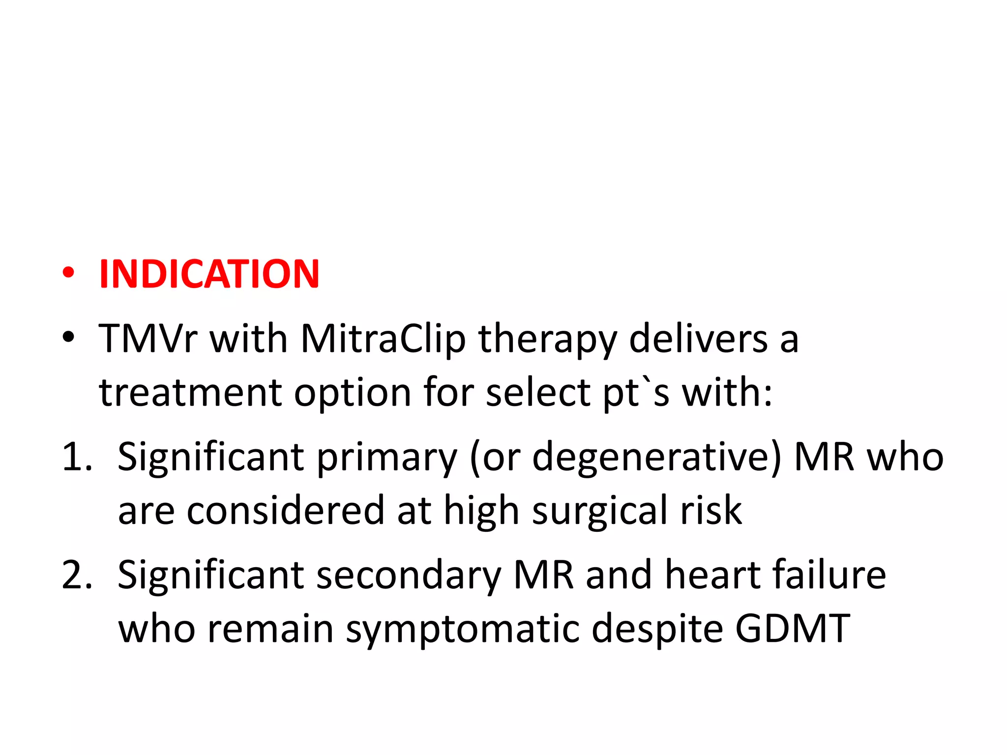 Mitral valve repair//TRANSCATHETER MITRAL VALVE REPAIR/ TRANSCATHETER ...