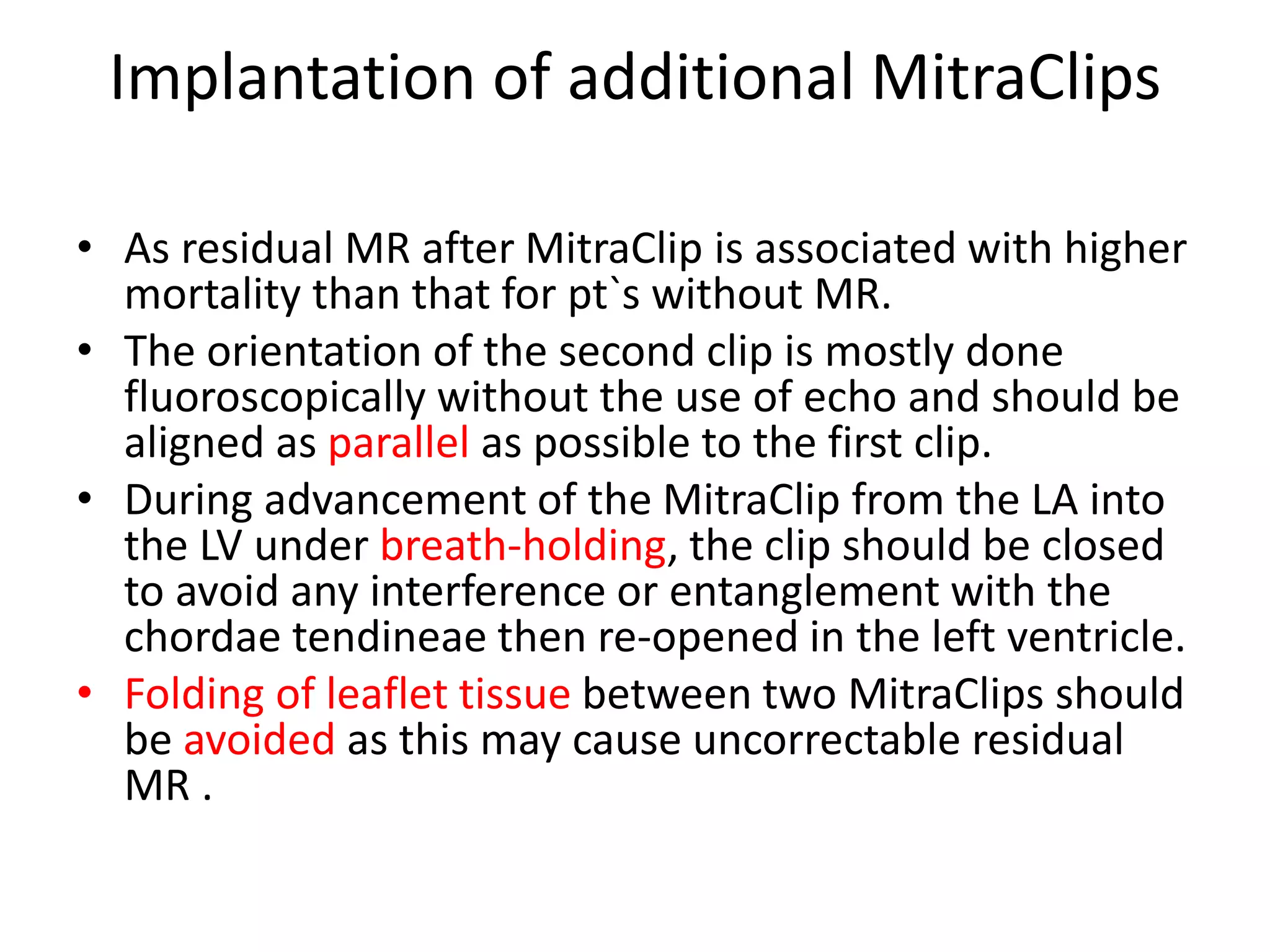 Mitral valve repair//TRANSCATHETER MITRAL VALVE REPAIR/ TRANSCATHETER ...