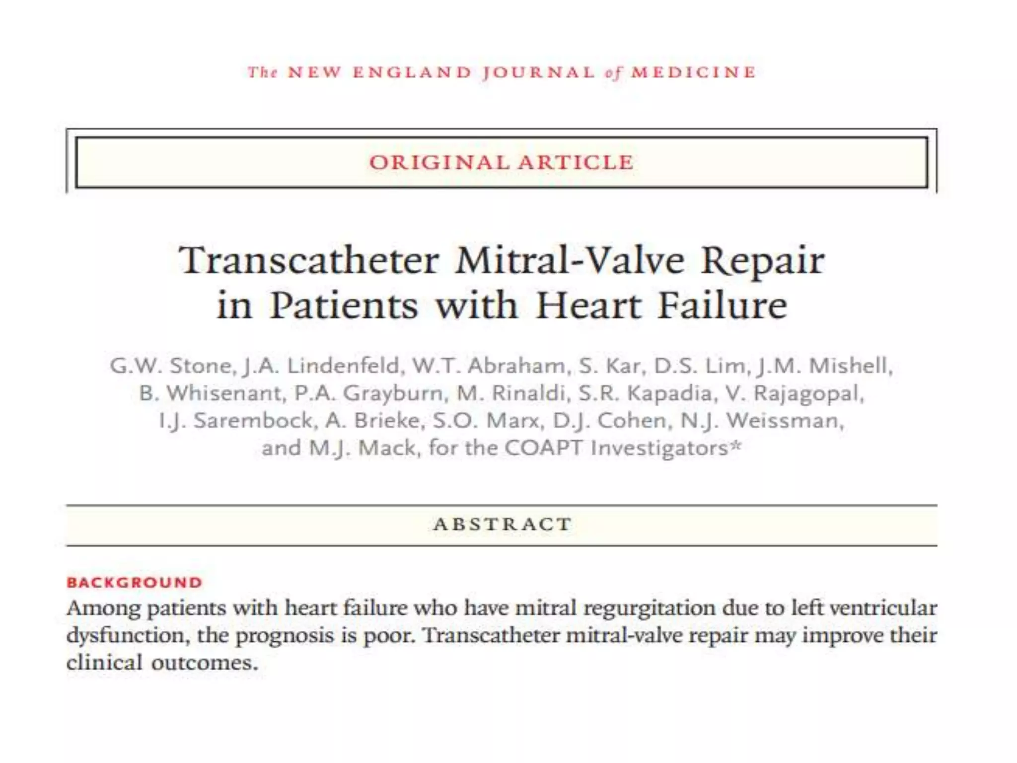 Mitral valve repair//TRANSCATHETER MITRAL VALVE REPAIR/ TRANSCATHETER ...