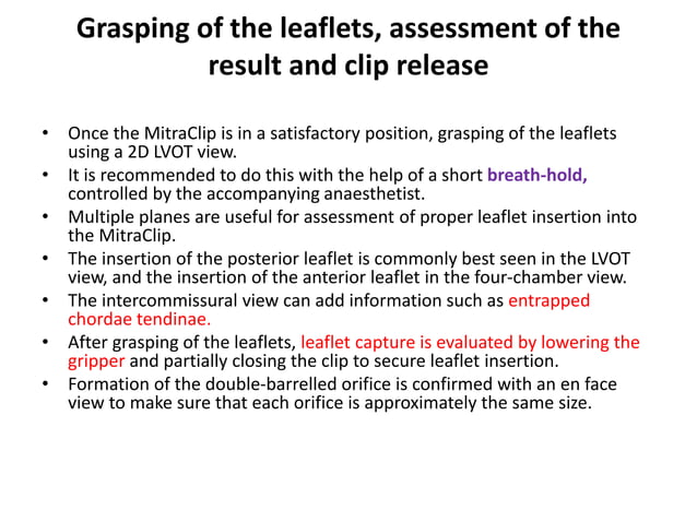 Mitral valve repair//TRANSCATHETER MITRAL VALVE REPAIR/ TRANSCATHETER ...