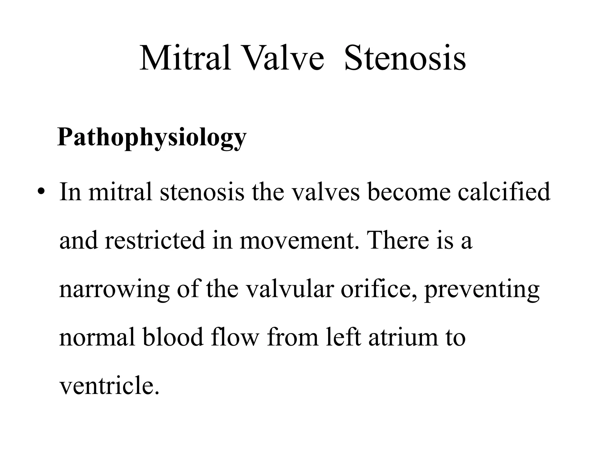 Mitral valve stenosis powerpoint | PPTX