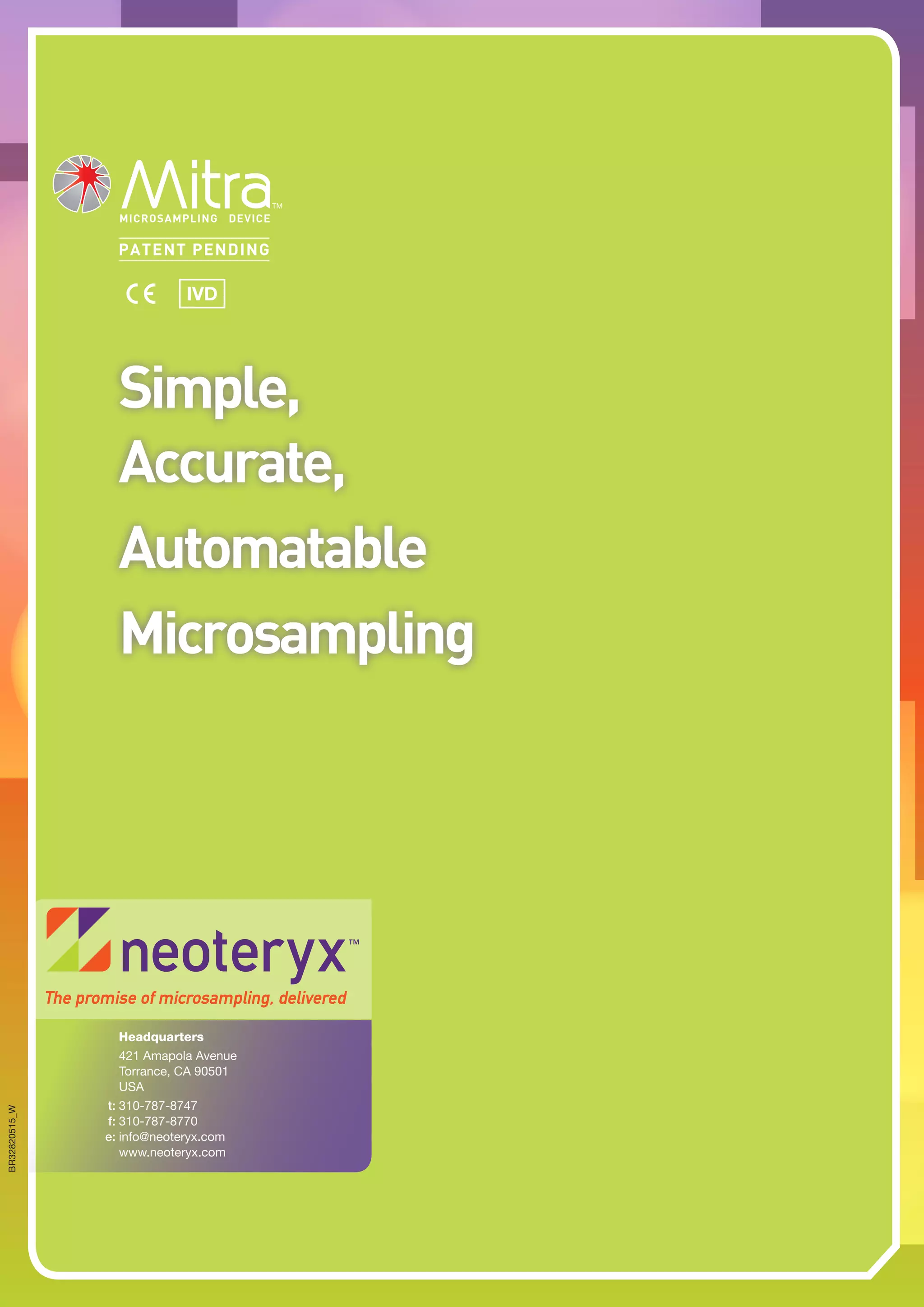 Mitra Microsampling Technology | PDF