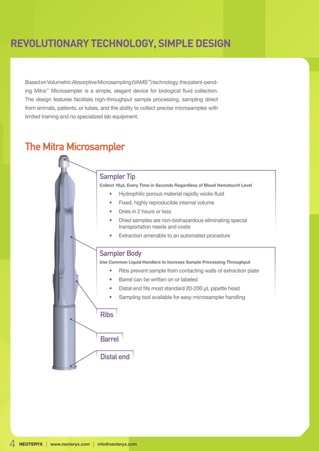 Mitra Microsampling Technology | PDF