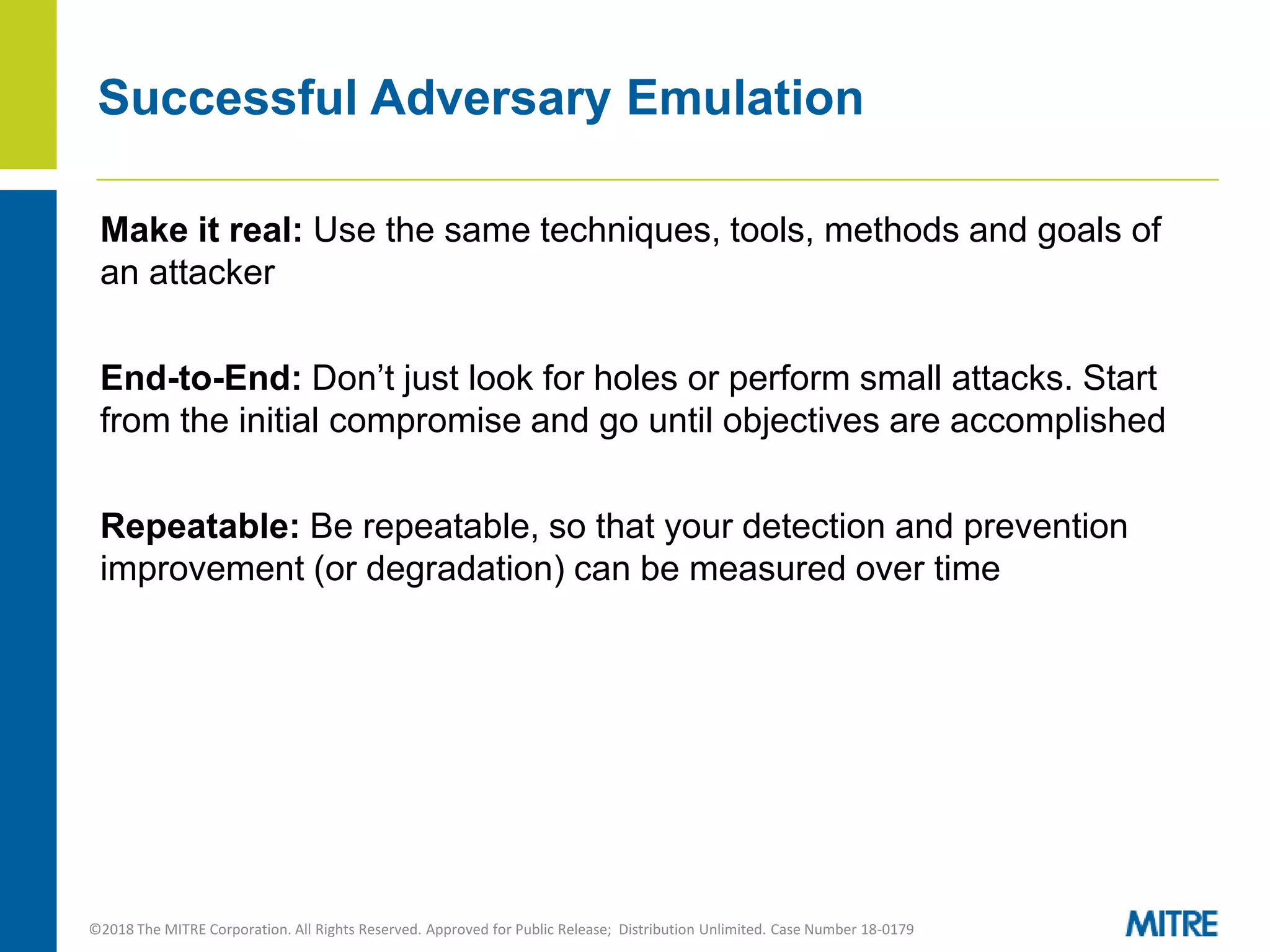 Evolution of Offensive Testing - ATT&CK-based Adversary Emulation Plans ...