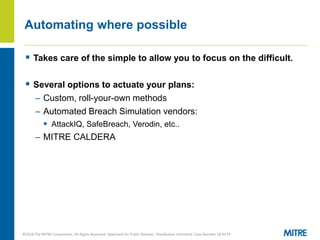 Evolution of Offensive Testing - ATT&CK-based Adversary Emulation Plans ...