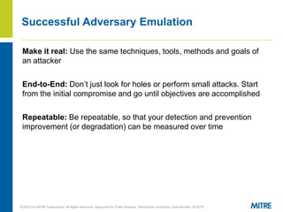 Evolution of Offensive Testing - ATT&CK-based Adversary Emulation Plans ...