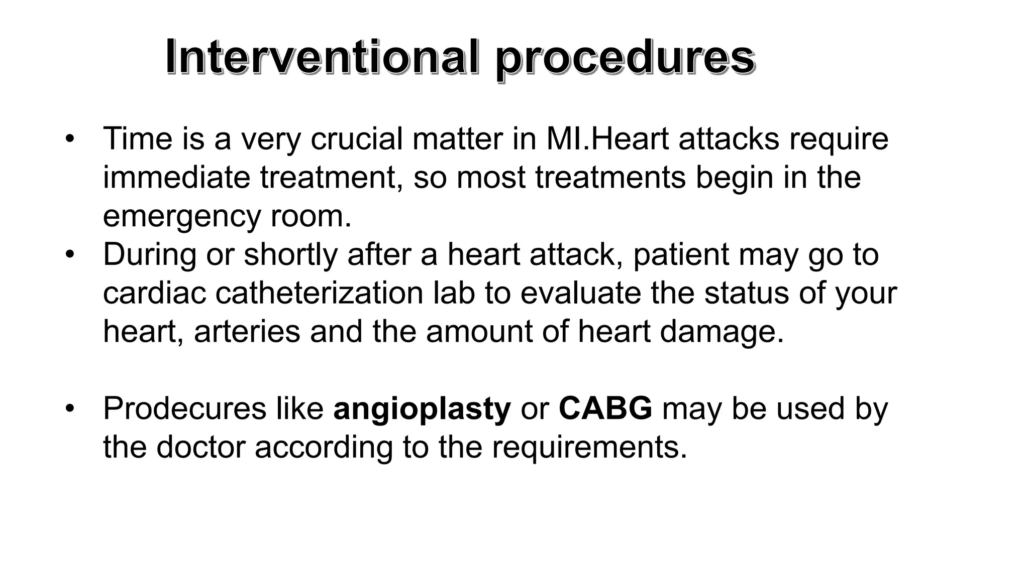 Myocardial infarction treatment | PPTX | Heart and Cardiovascular ...