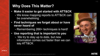 MITRE ATT&CKcon 2.0: ATT&CK Updates - TRAM; Jackie Lasky and Sarah ...