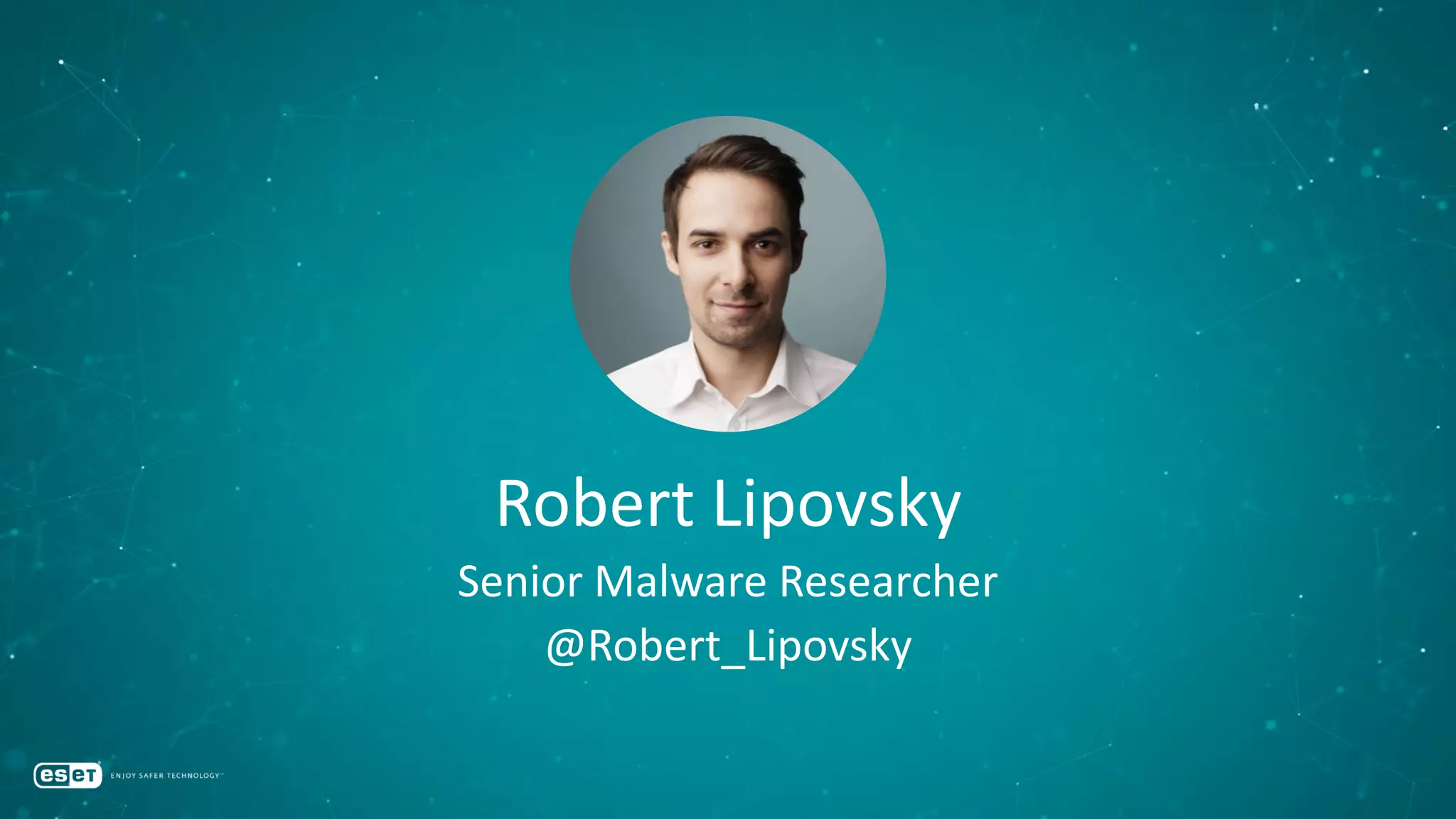 MITRE ATT&CKcon 2.0: The World's Most Dangerous ATT& Robert Lipovsky, ESET | PPT