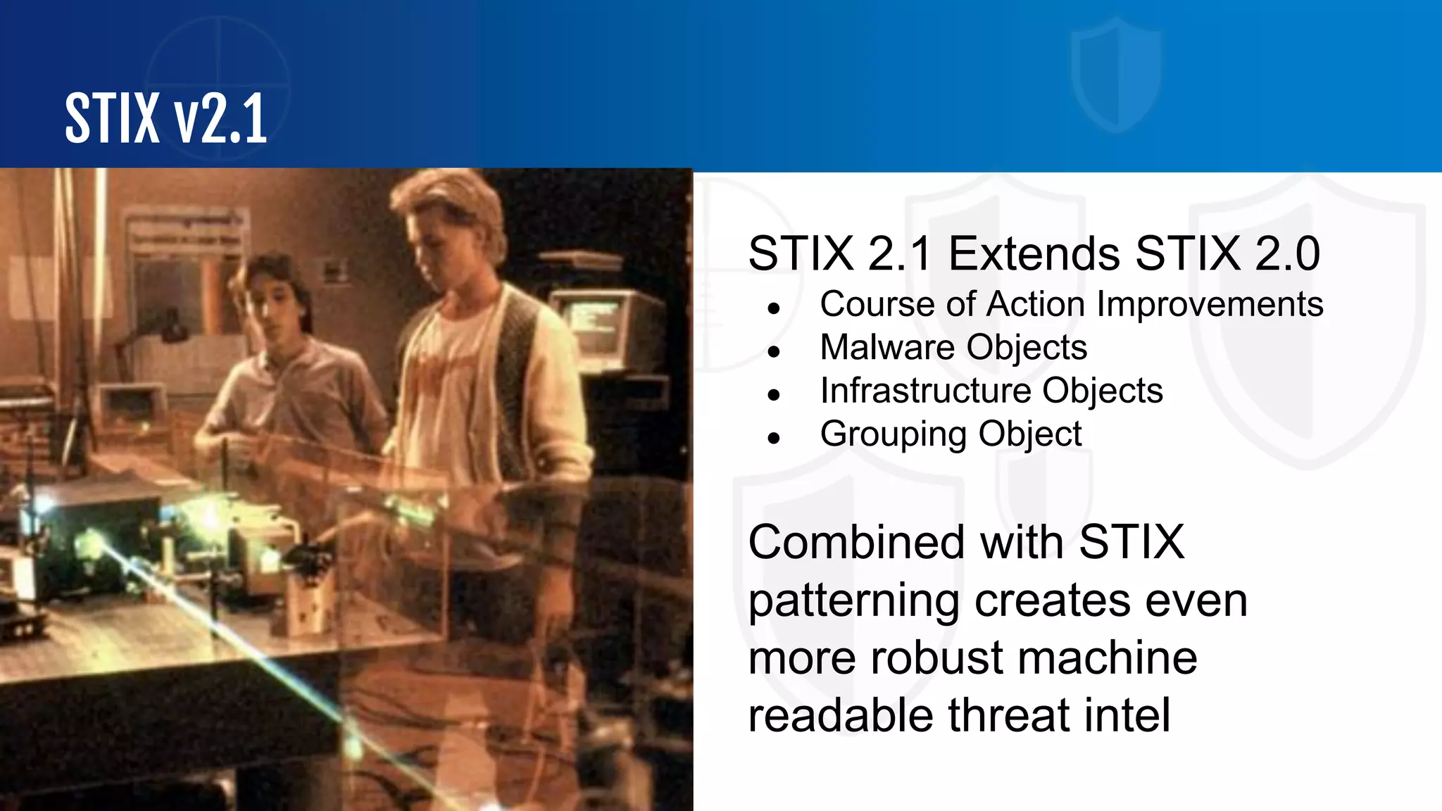 MITRE ATT&CKcon 2.0: STIX in the Mud (Lightning Talk); Bryson Bort, SCYTHE | PDF