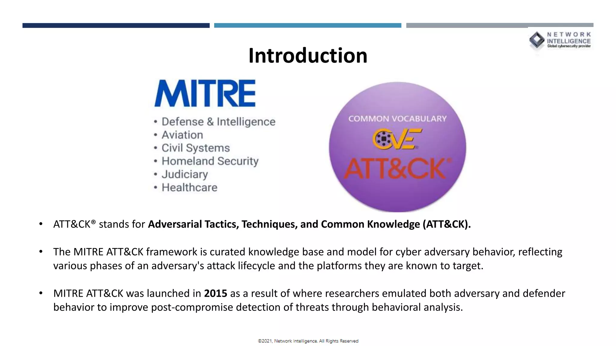 MITRE ATT&CK framework | PPTX