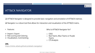 MITRE ATT&CK framework | PPTX