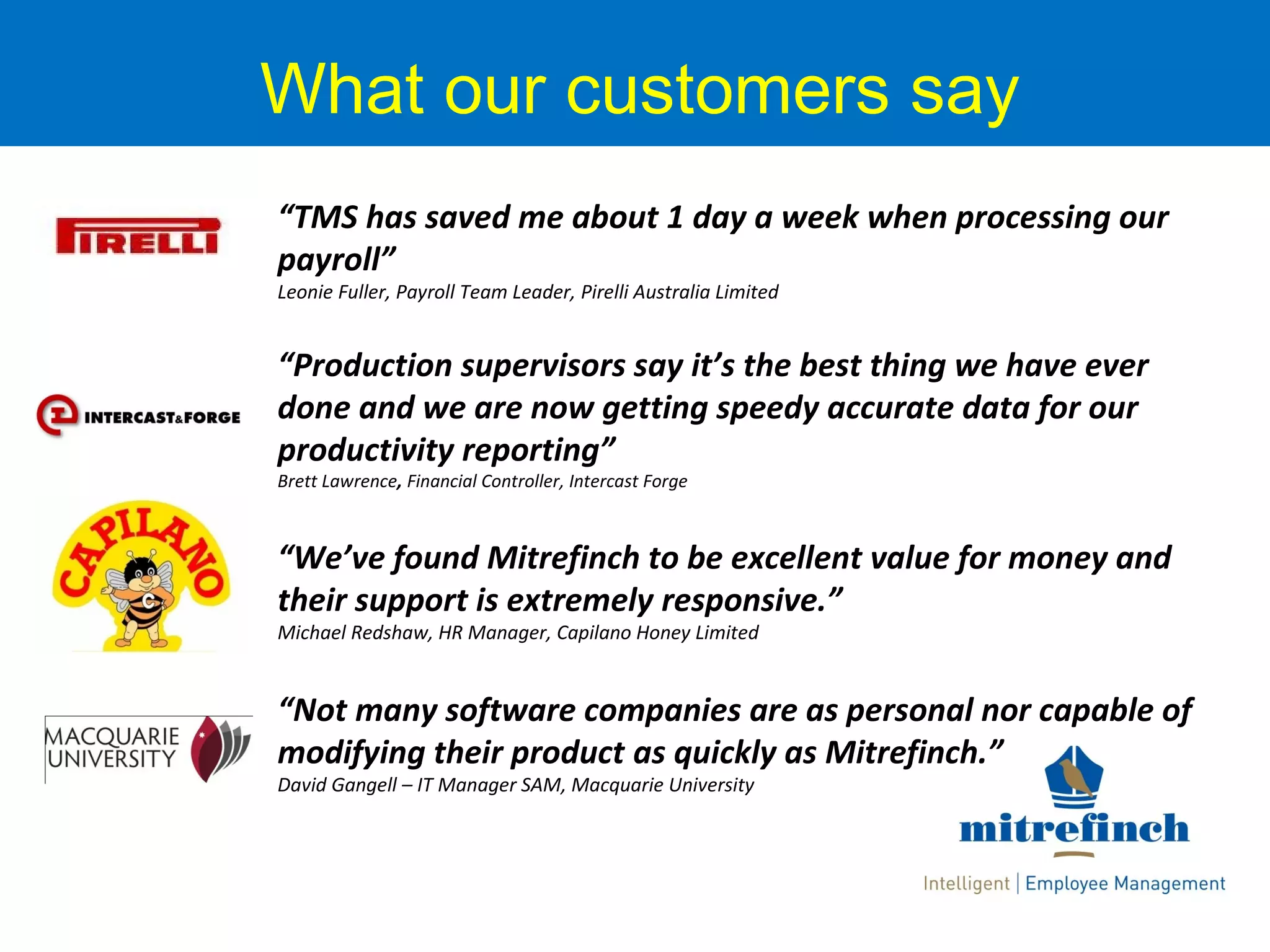 Mitrefinch Australia Introduction | PPT