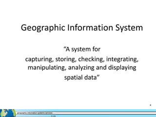 GIS Level 1 Introduction to GIS and Mapping | PPTX