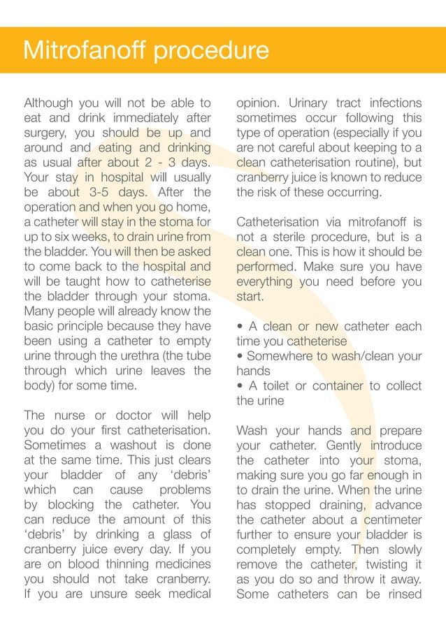 Mitrofanoff procedure | PDF | Digestive Disorders | Diseases and Conditions