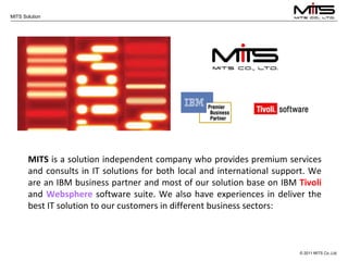 MITS Company Profile | PPT | Operating Systems | Computer Software and Applications