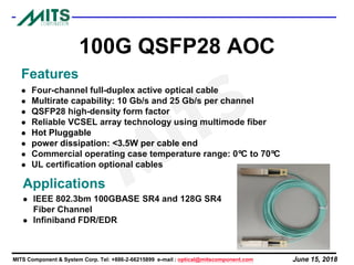 DAC, AOC & MPO/LC cable solution | PDF
