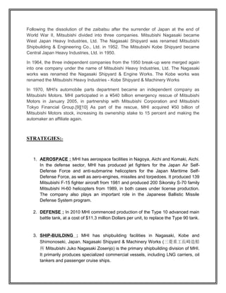 Mitsubishi casestudy | PDF