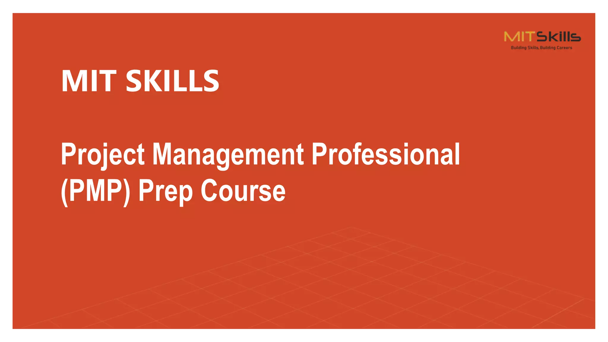 Project Management Professional (PMP) Prep Course | PPTX