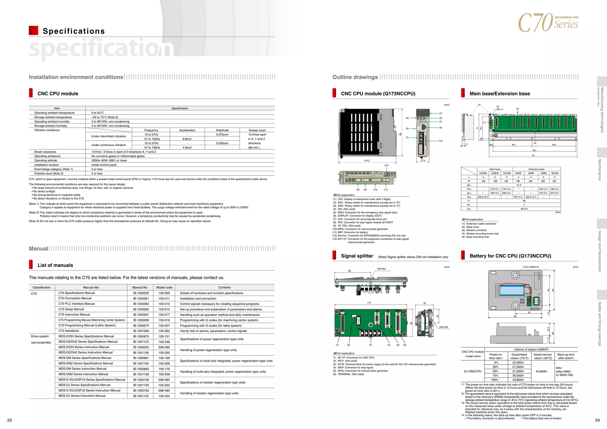 Mitsubishi cnc cnc c70 series | PDF