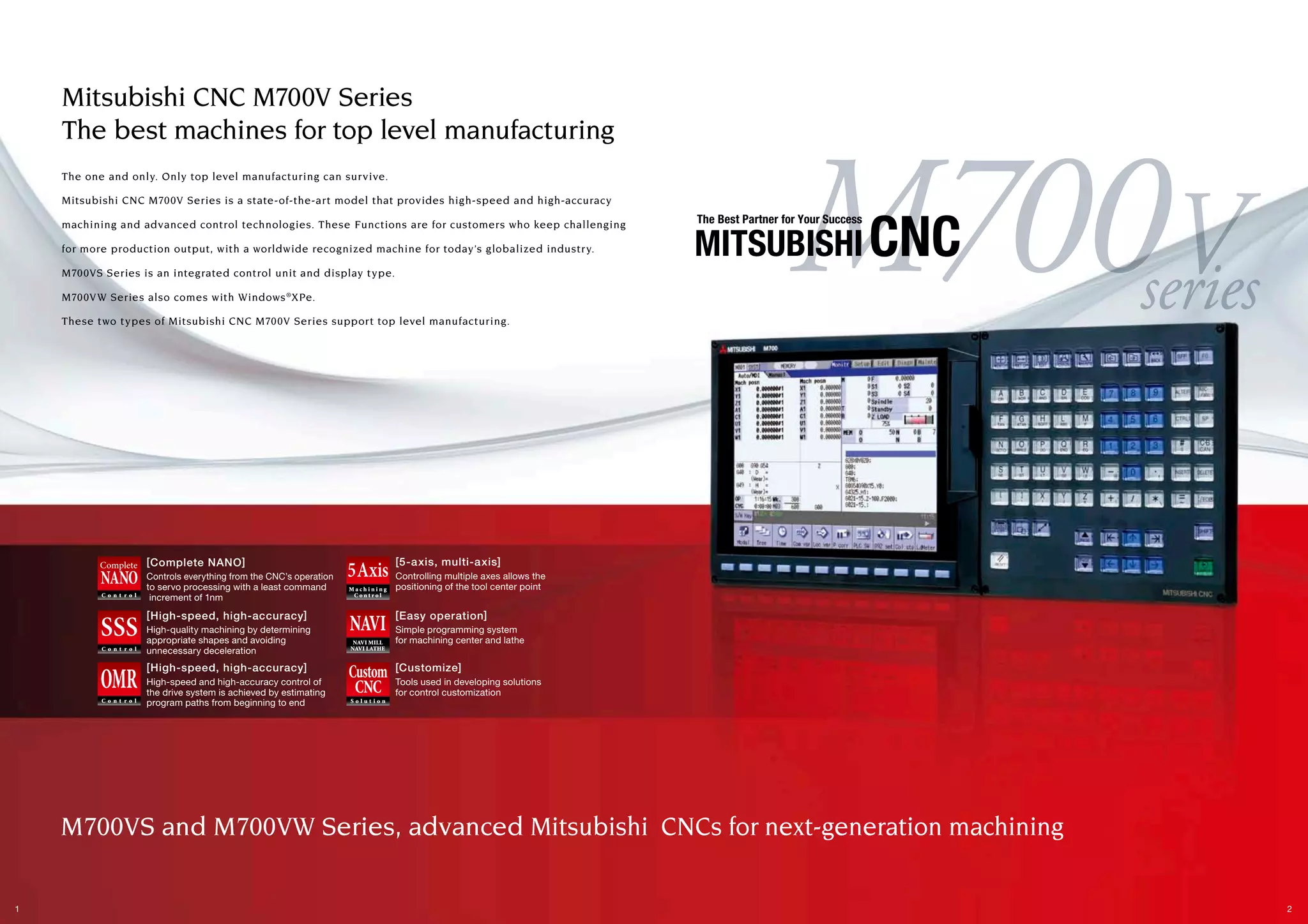 Mitsubishi cnc cnc m700 v series | PDF