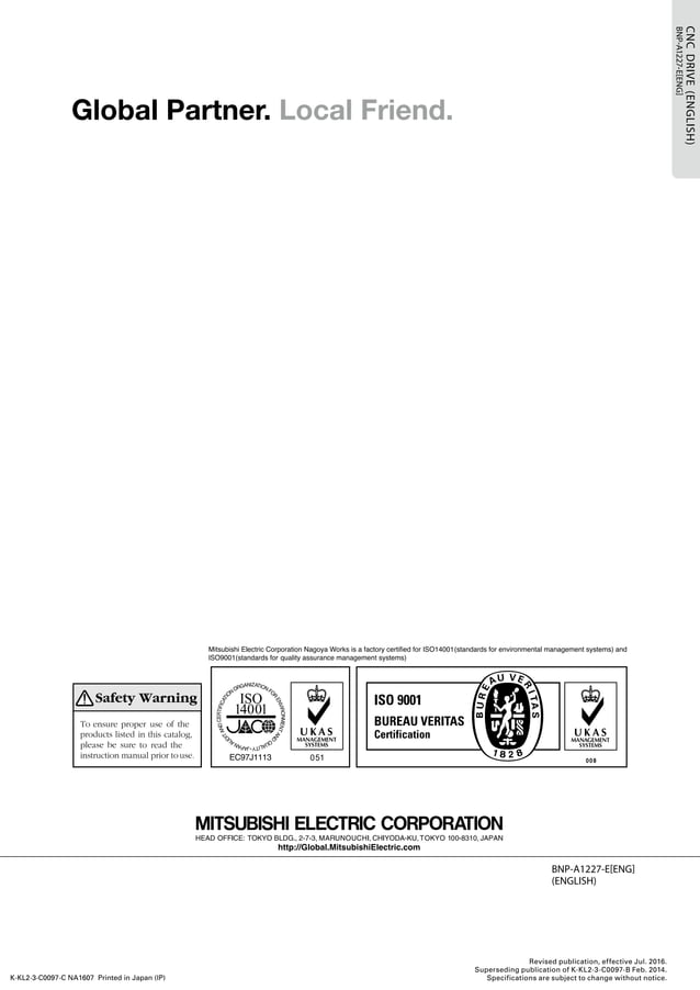 Mitsubishi cnc drive system general catalog (mds d2-dh2-dm2-dj series ...