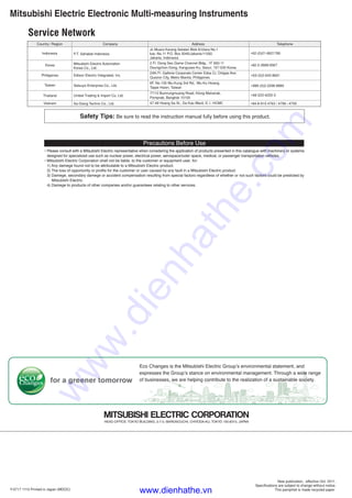 Mitsubishi electronic multi measuring instruments super-s series ...