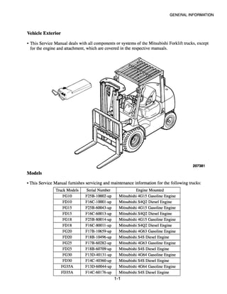 Mitsubishi FG25 Forklift Trucks Service Repair Manual SN F17B-60262.pdf