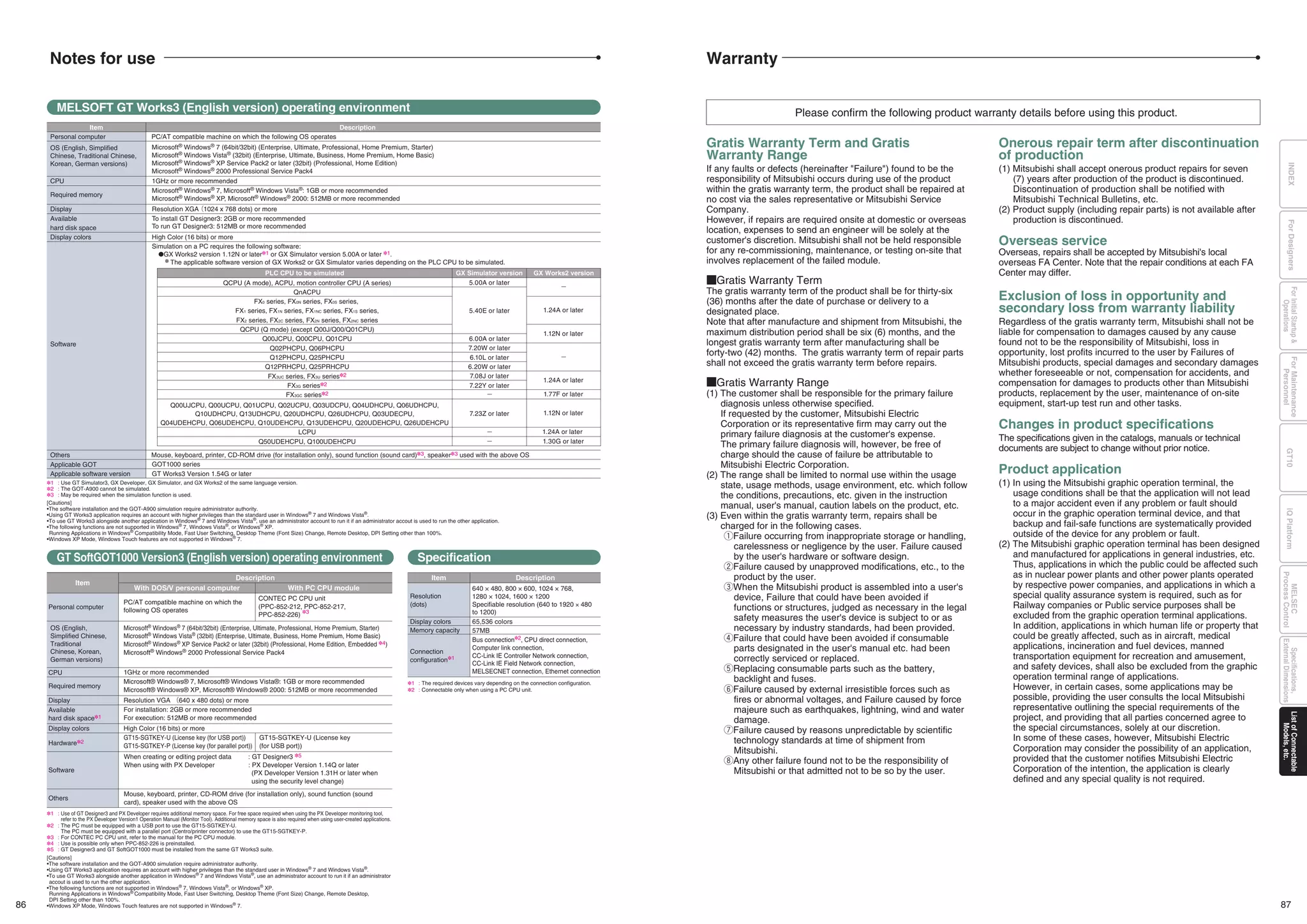 Mitsubishi graphic operation terminal got1000 series | PDF