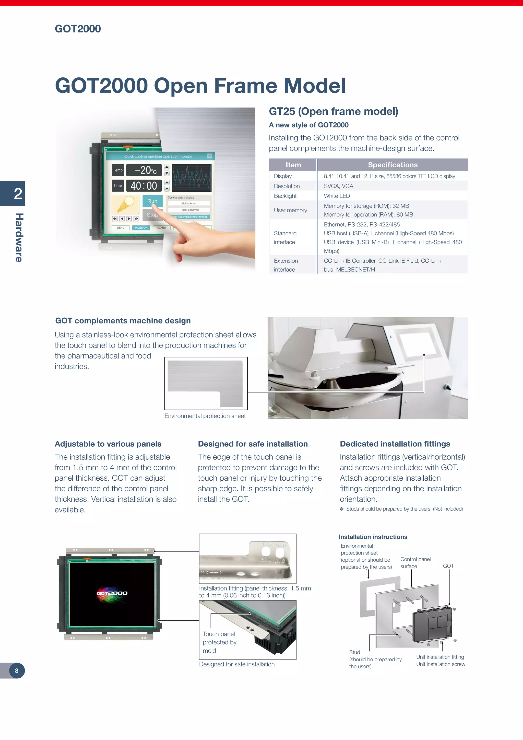 Mitsubishi graphic operation terminal got2000 series (concise) | PDF