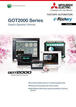 Mitsubishi graphic operation terminal got2000 series (concise) | PDF
