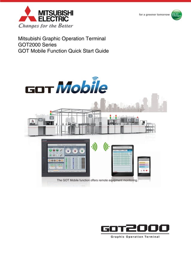 Mitsubishi graphic operation terminal got2000 series got mobile ...