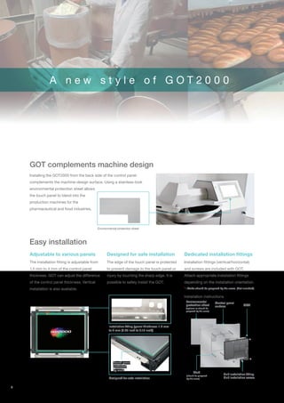 Mitsubishi graphic operation terminal got2000 series open frame model ...