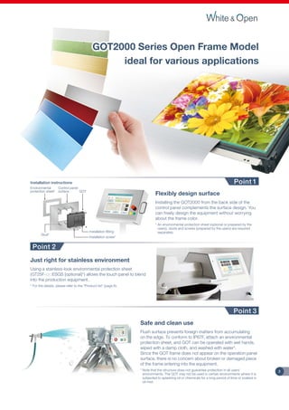 Mitsubishi graphic operation terminal got2000 series white & open ...
