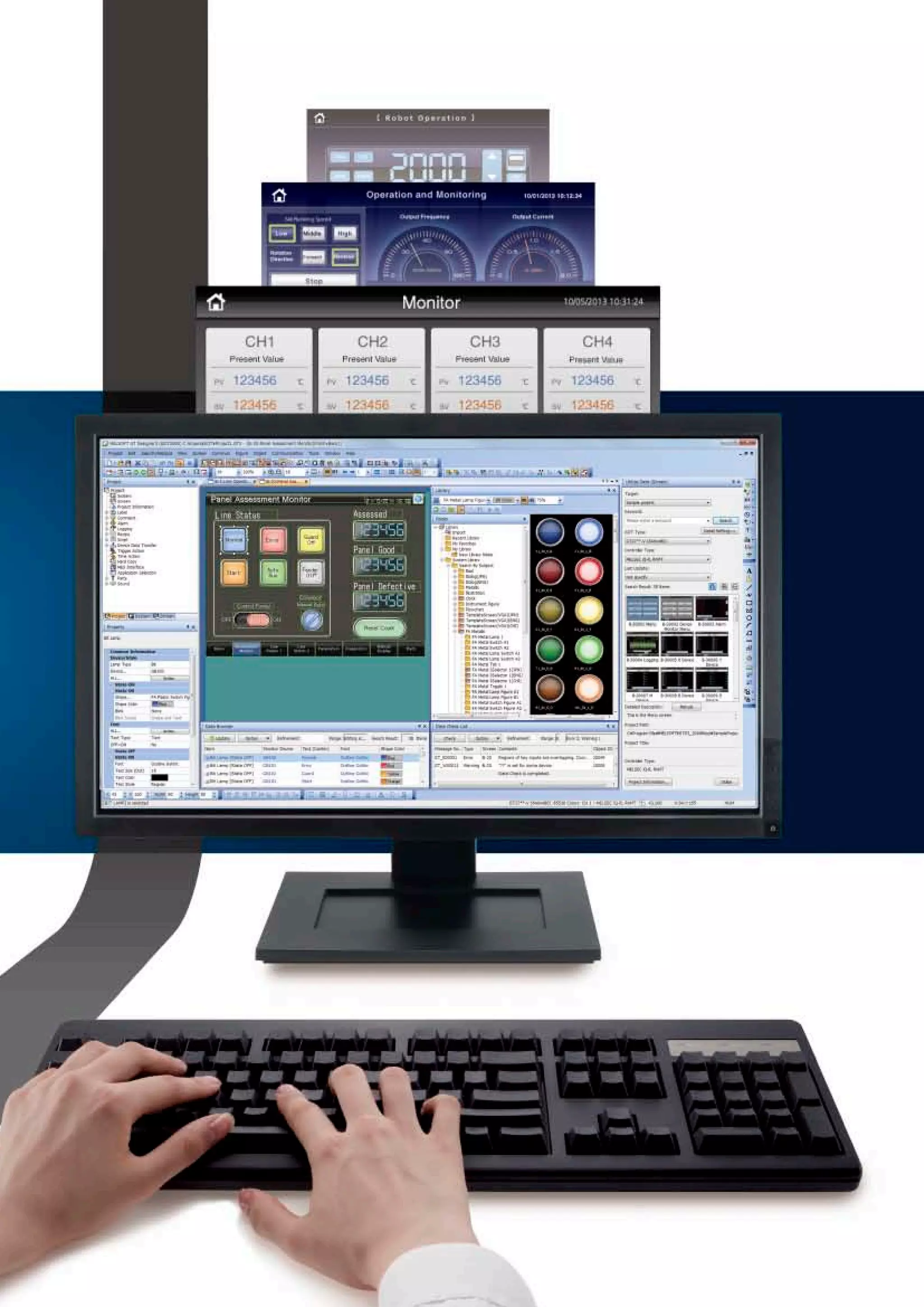 Mitsubishi graphic operation terminal screen design software melsoft gt ...