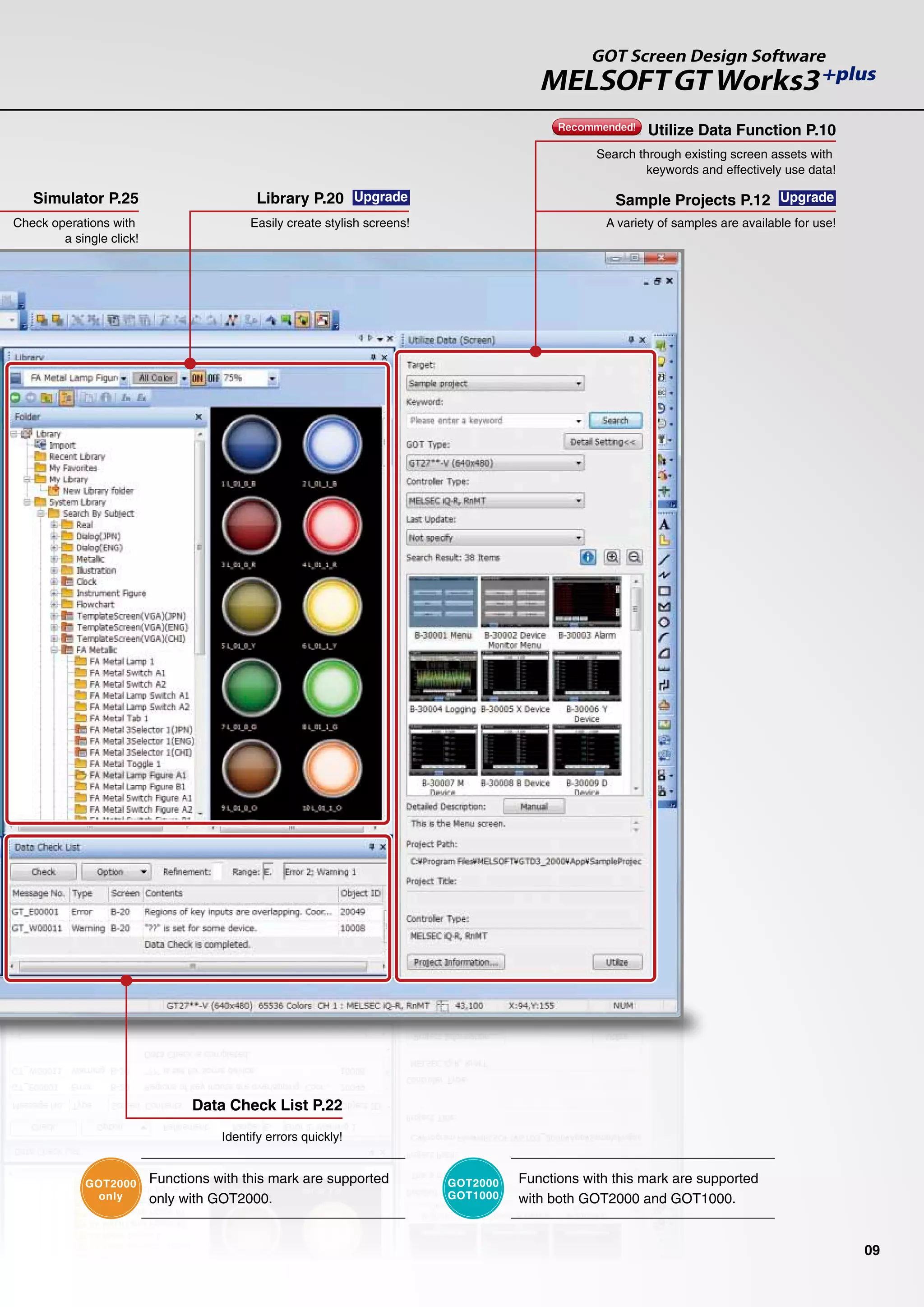 Mitsubishi graphic operation terminal screen design software melsoft gt ...