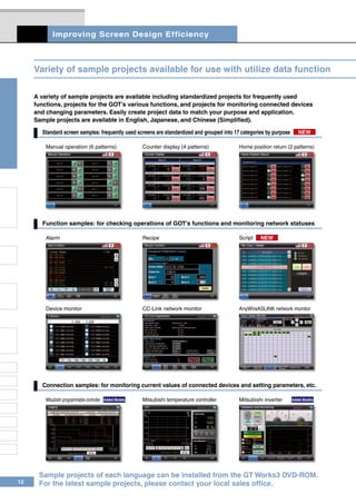 Mitsubishi graphic operation terminal screen design software melsoft gt ...