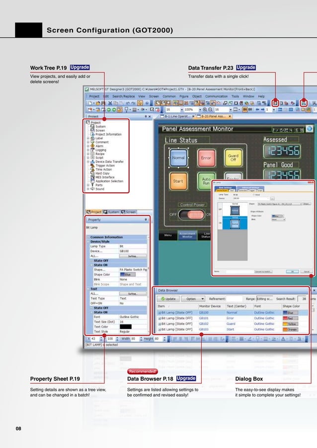 Mitsubishi graphic operation terminal screen design software melsoft gt works3 dienhathe,vn | PDF