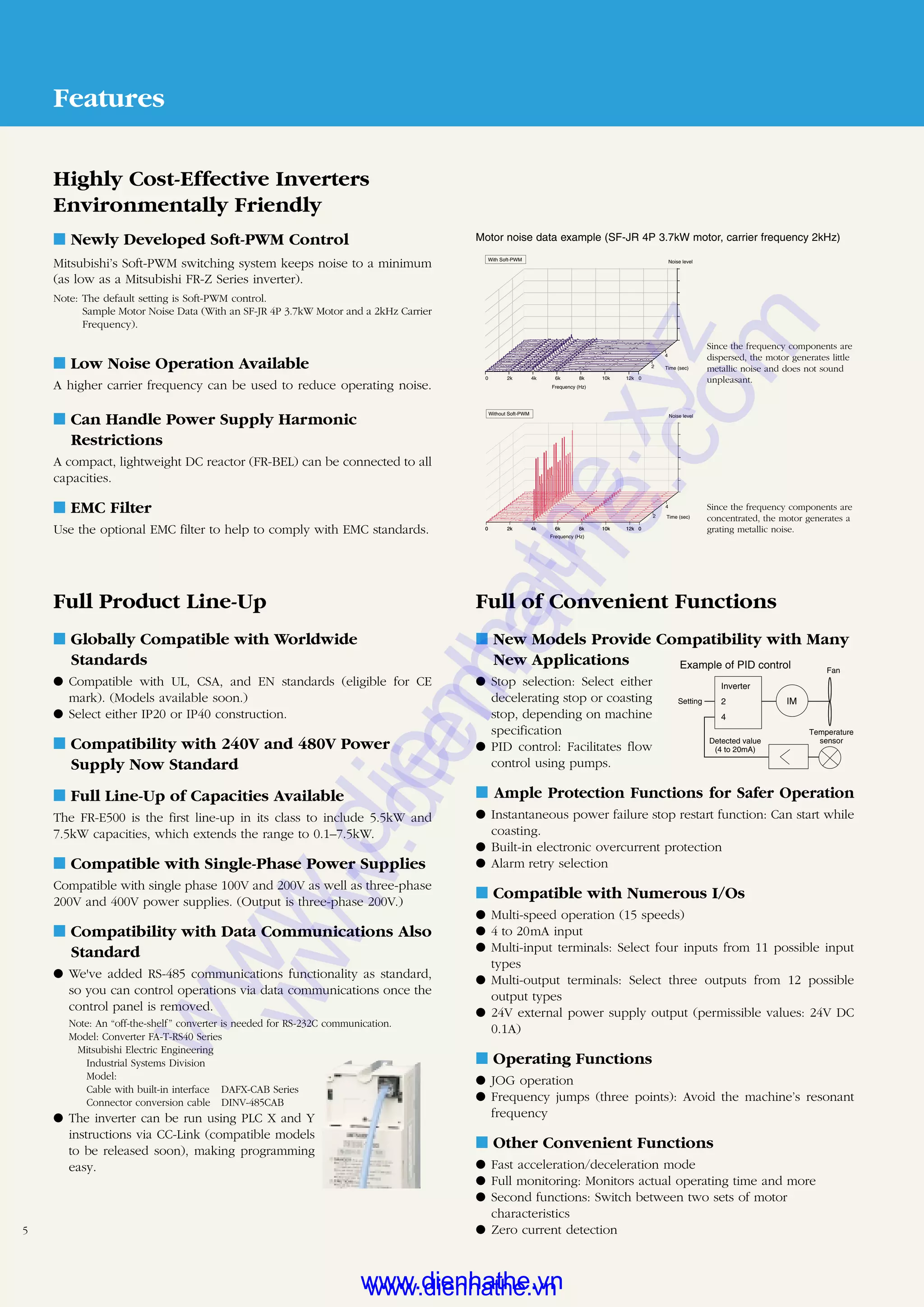 Mitsubishi inverter fr-e500 catalog-dienhathe.vn