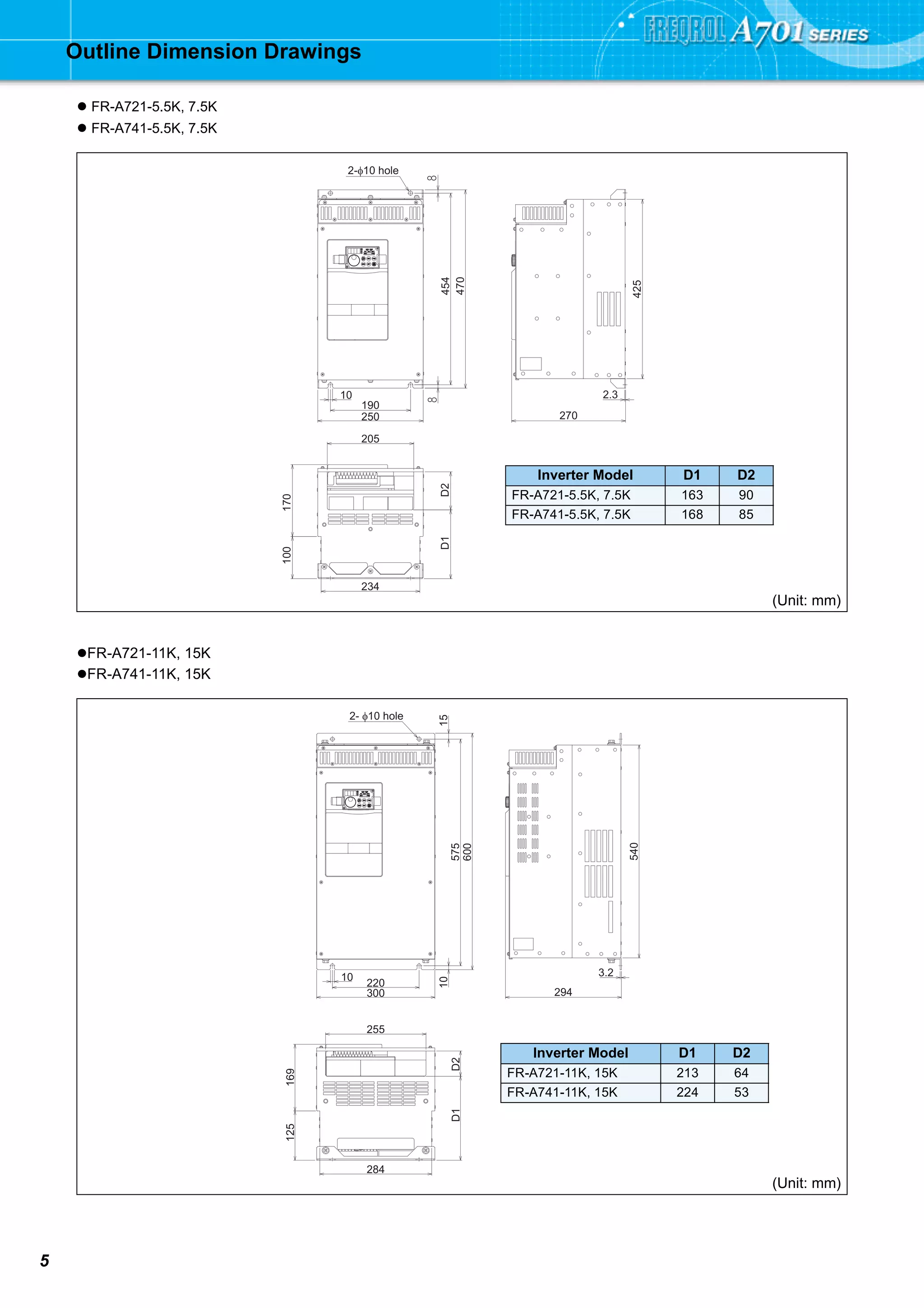 Mitsubishi inverter freqrol-a701 series | PDF
