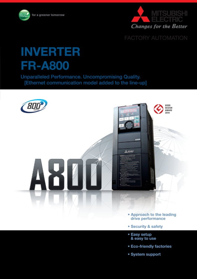 Mitsubishi inverter freqrol-a800 series | PDF