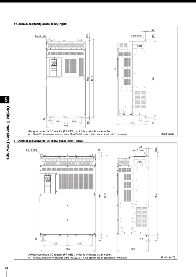 Mitsubishi inverter freqrol-a800 series | PDF