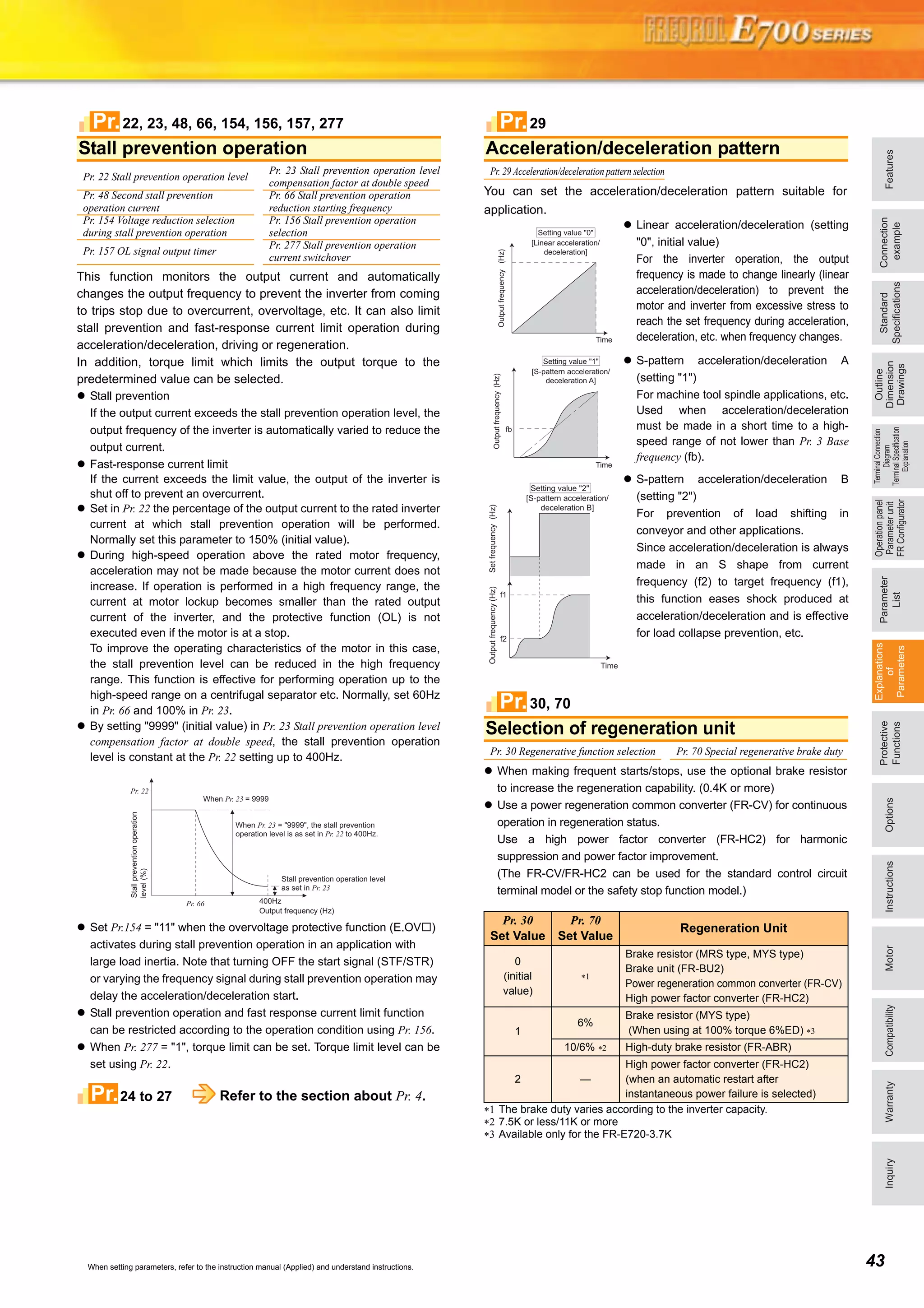 Mitsubishi inverter freqrol-e700 series | PDF