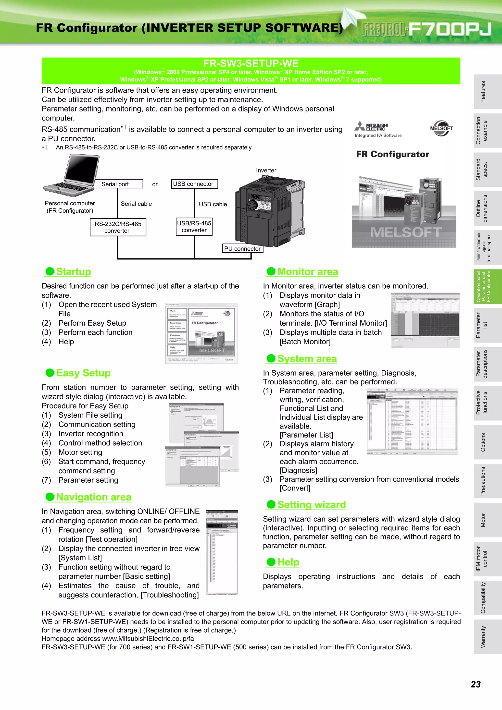 Mitsubishi inverter freqrol-f700 pj series | PDF