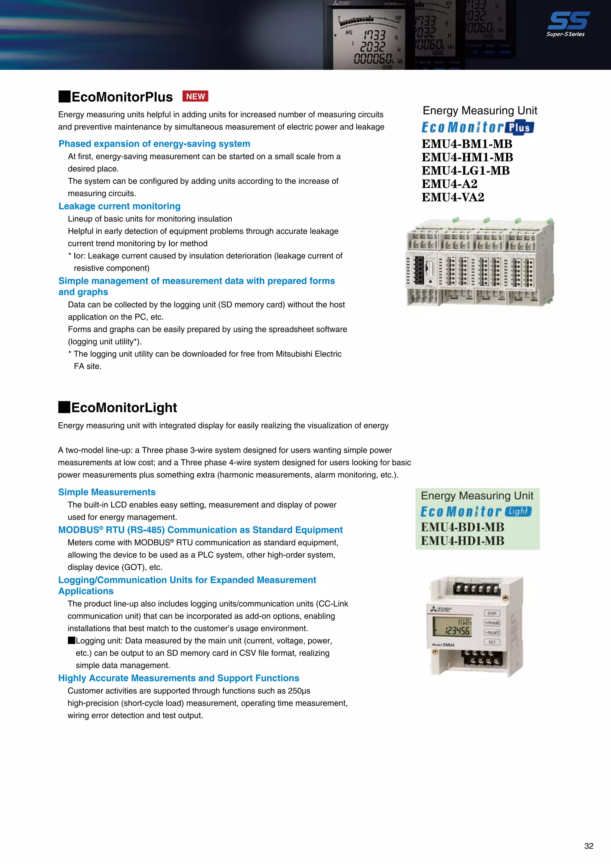 Mitsubishi power management meters electronic multi measuring ...