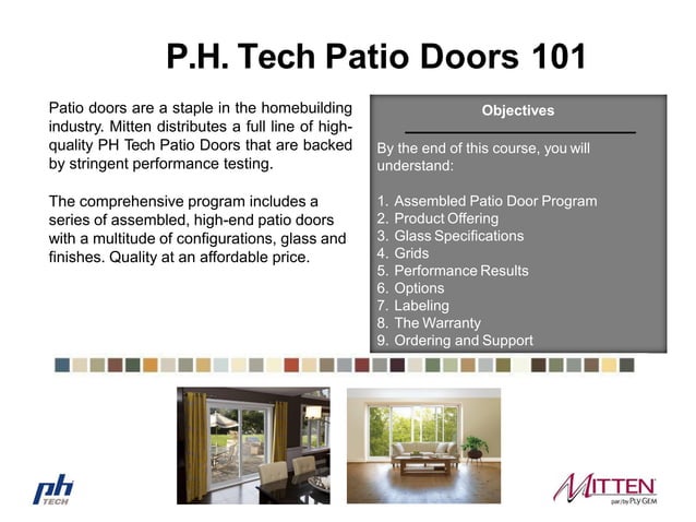P.H Tech Patio Doors | PDF | Home Improvement | Home & Garden