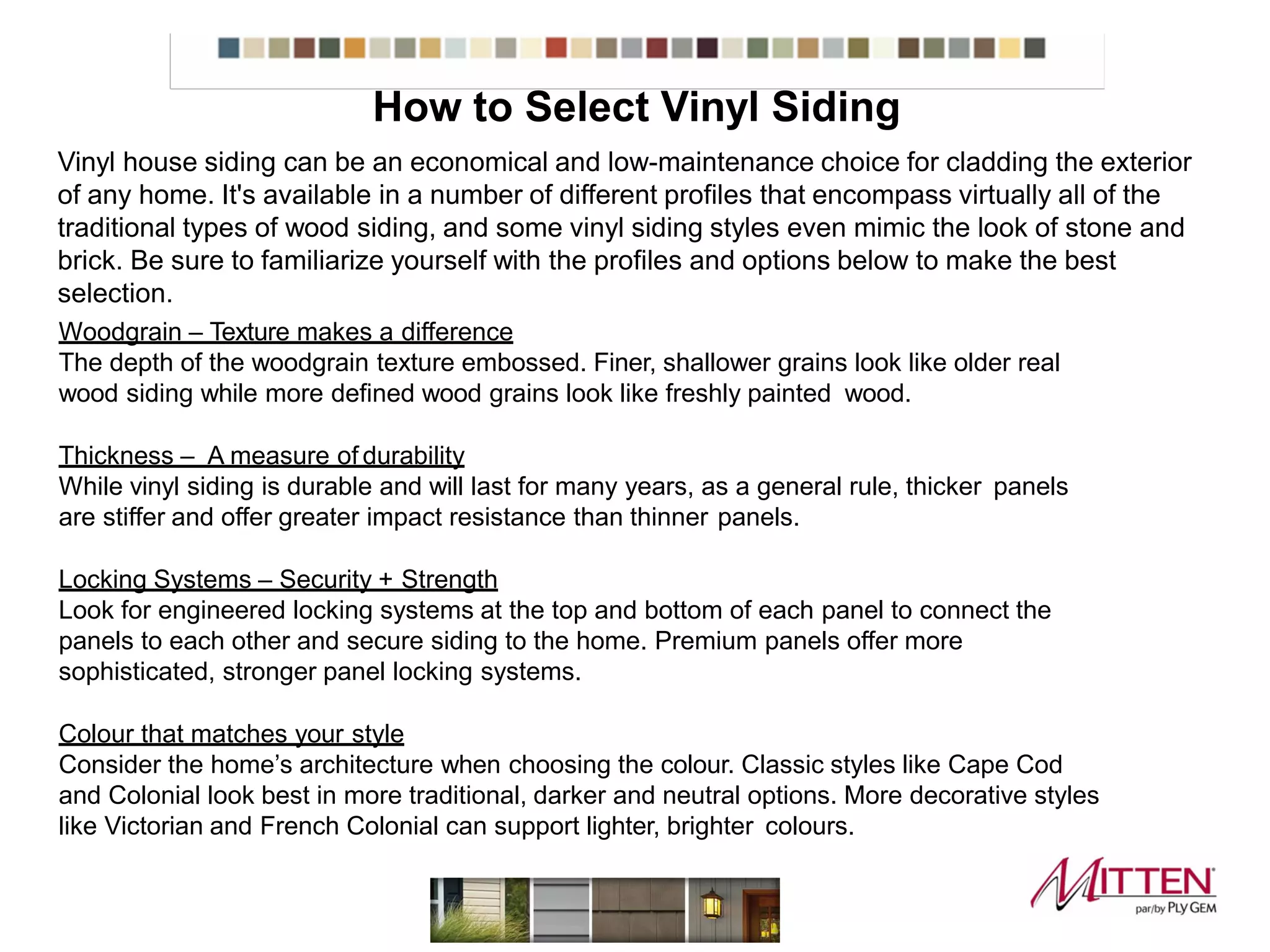 Mitten - Vinyl Siding Primer | PDF