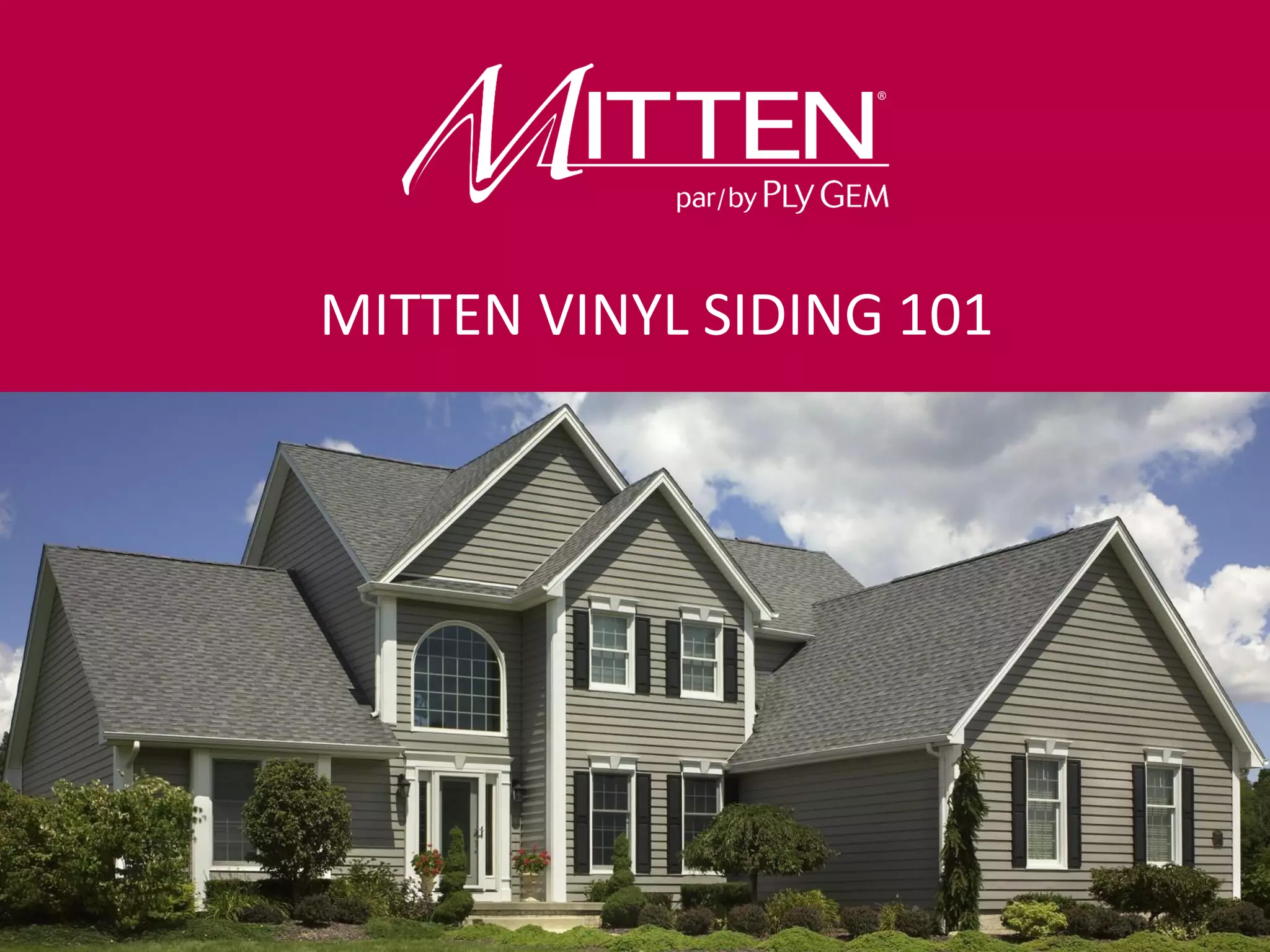 Mitten Vinyl Siding 101 | PDF