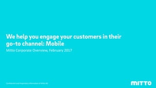 Mitto AG Corporate Overview | PPTX